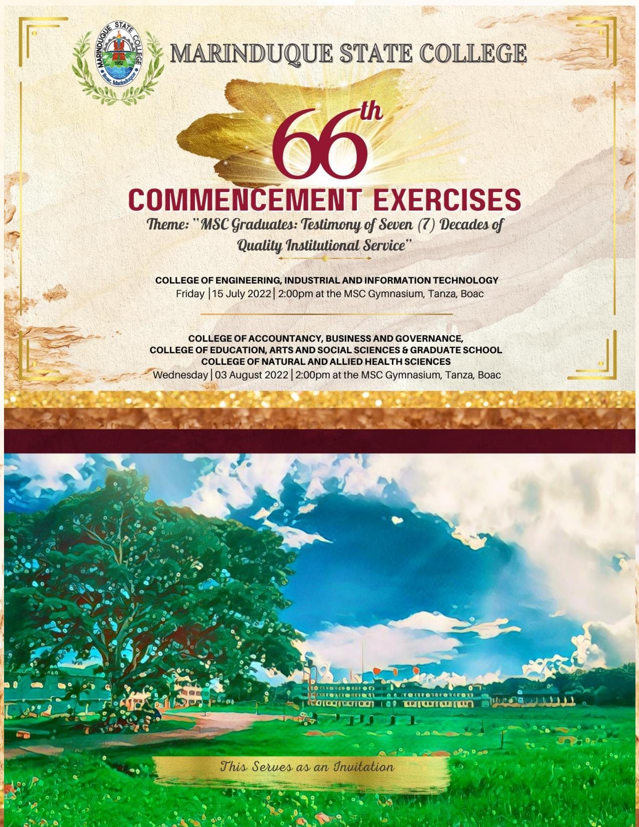 PUP Prexy Dr. Bong Muhi graces the MSC’s 66th Commencement Exercises ...