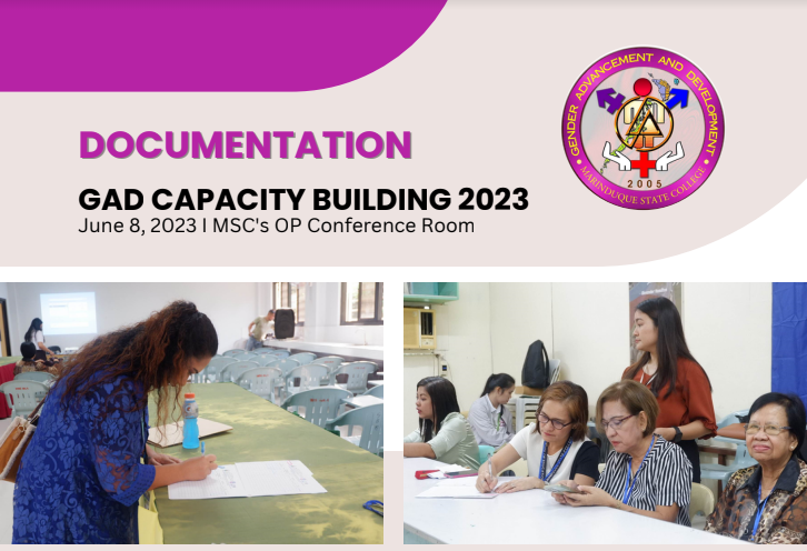 Gender and Development Capacity Building - Marinduque State University