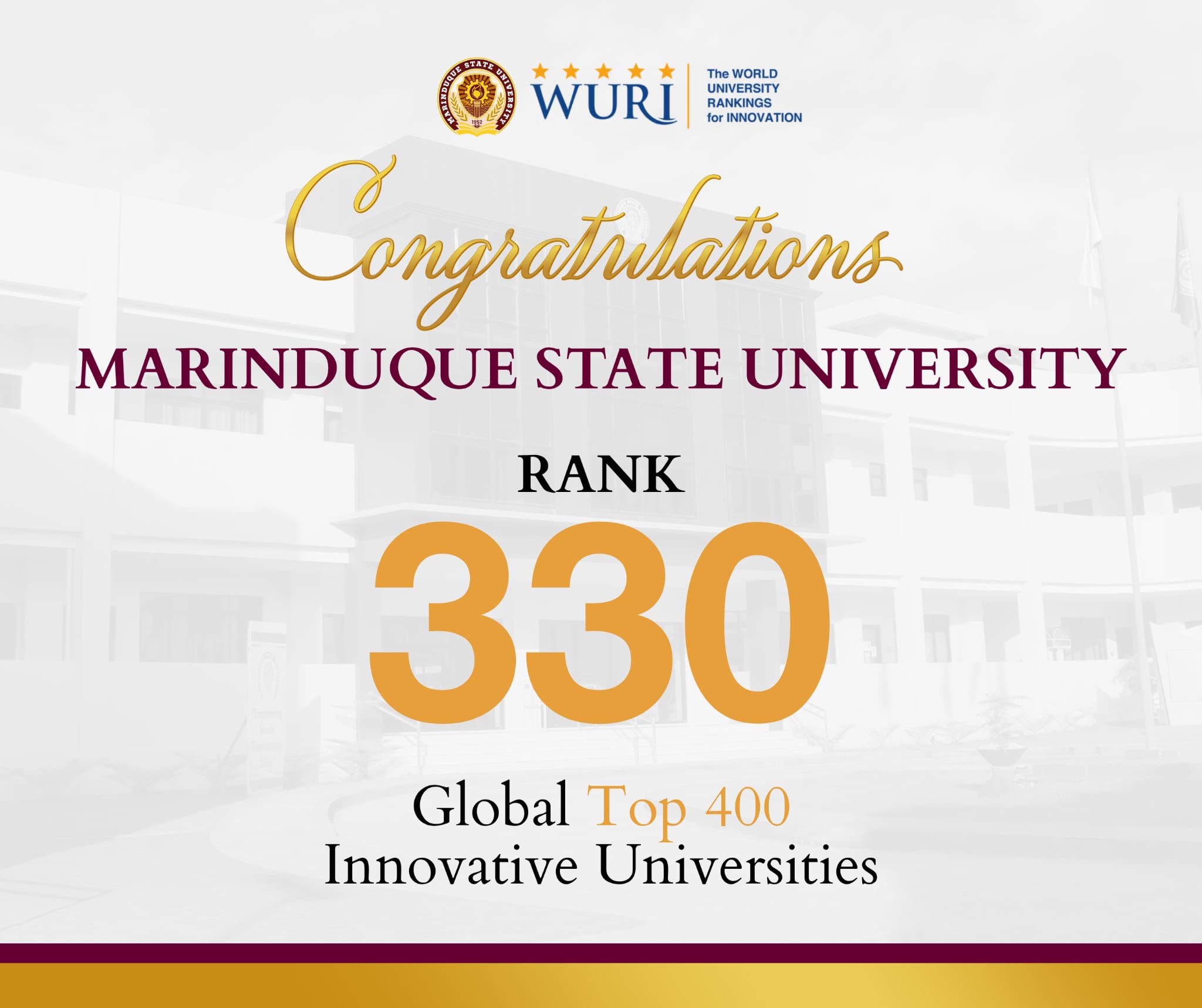 MarSU makes its mark in the WURI Rankings 2025 - Marinduque State University